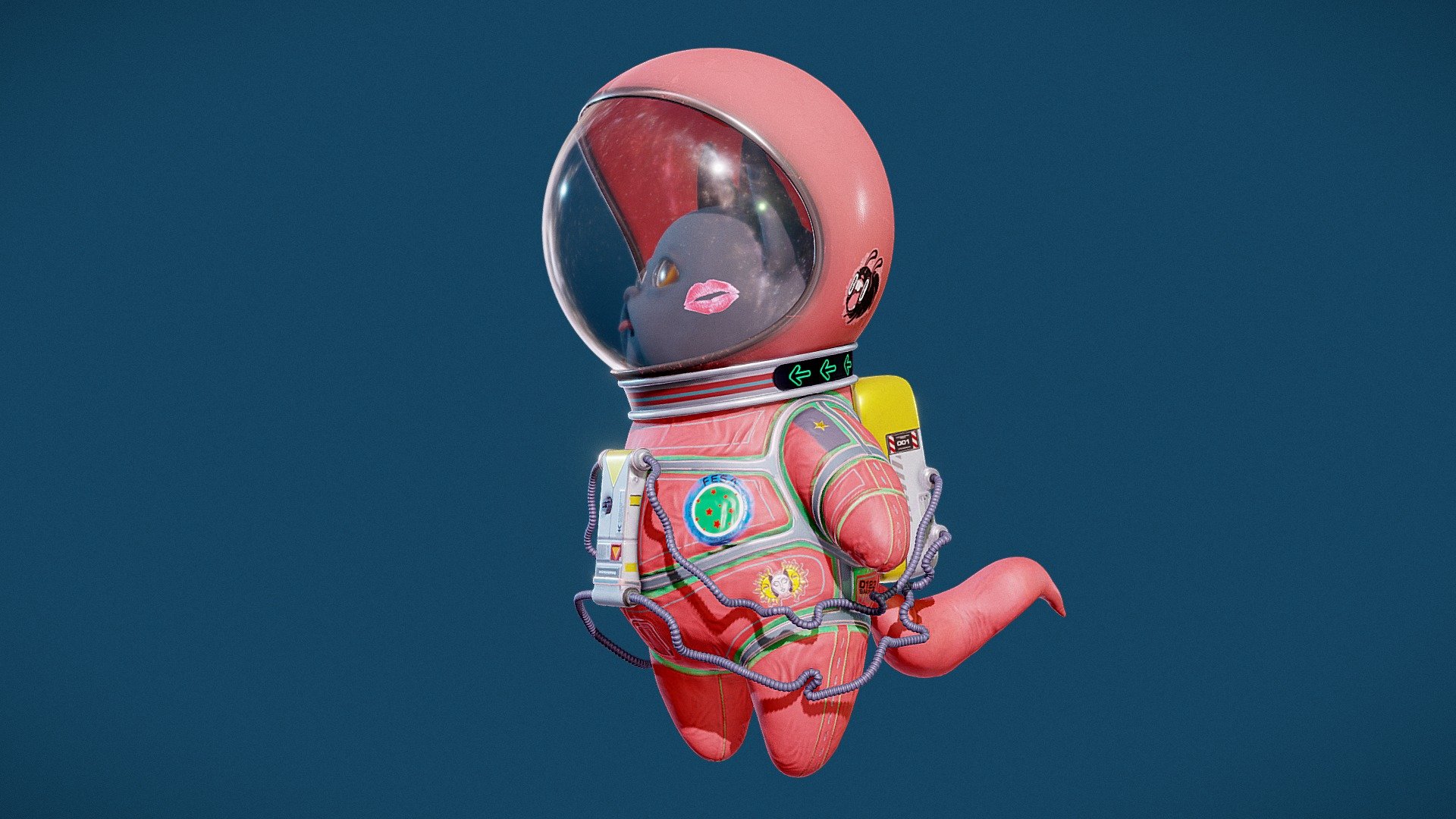 another CATstronaut - 3D model by Naira (@naira001) [876de2b] - Sketchfab