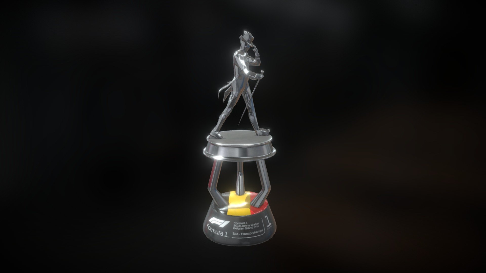 F1 Trophy - Johny Walker Formula 1 GP - Buy Royalty Free 3D model by ...