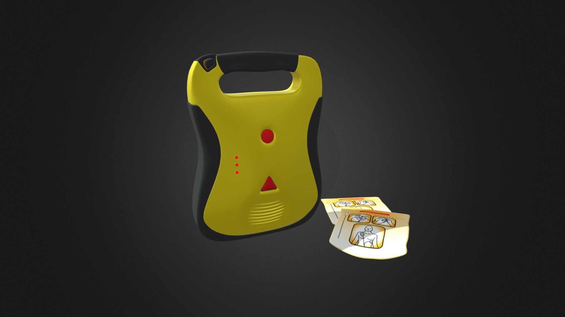 Aed defibrillator 3d model - 3D model by llllline [876df52] - Sketchfab