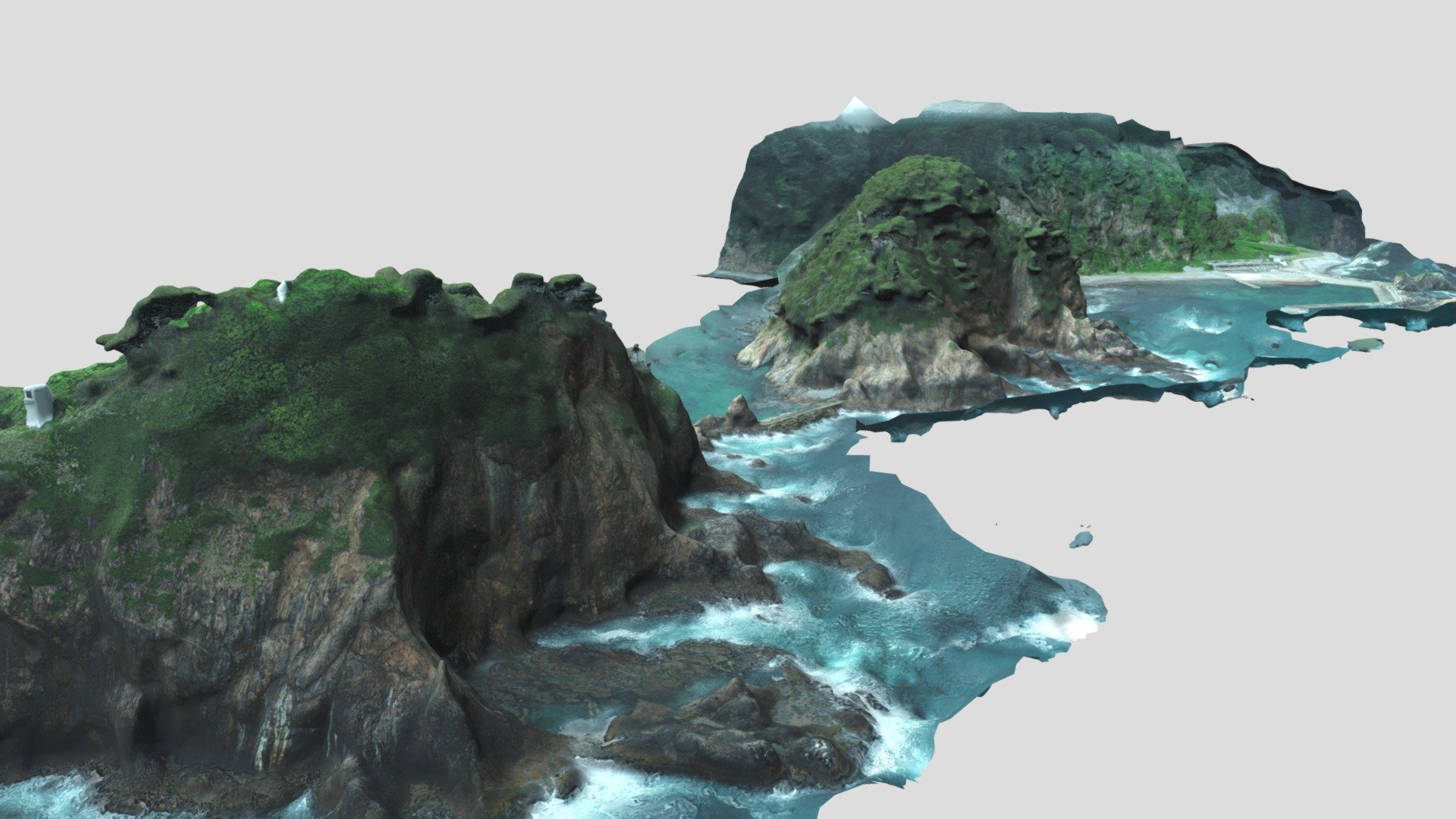 ushi island - 3D model by Takuro OGURA (@geoguraphy) [877319a] - Sketchfab