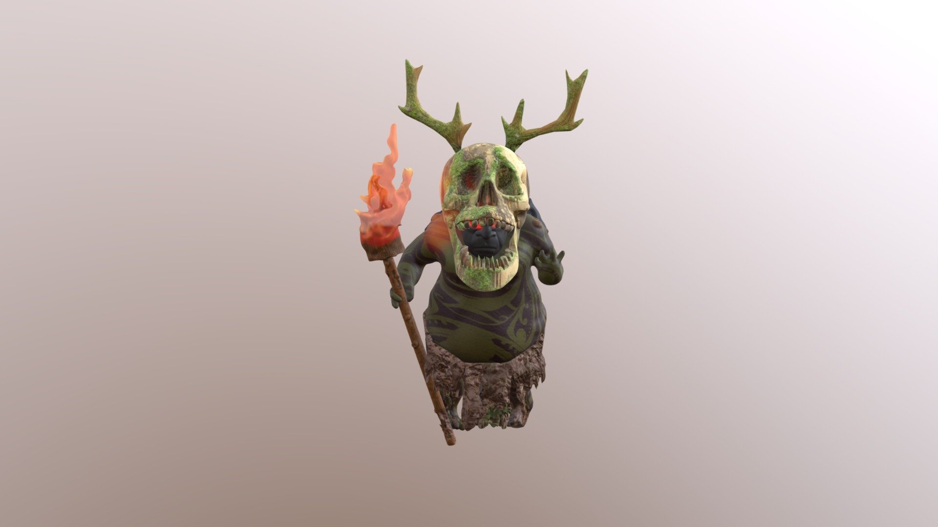 Ku the Polynesian God of War - 3D model by Tyler Albrektsen (@tyler ...
