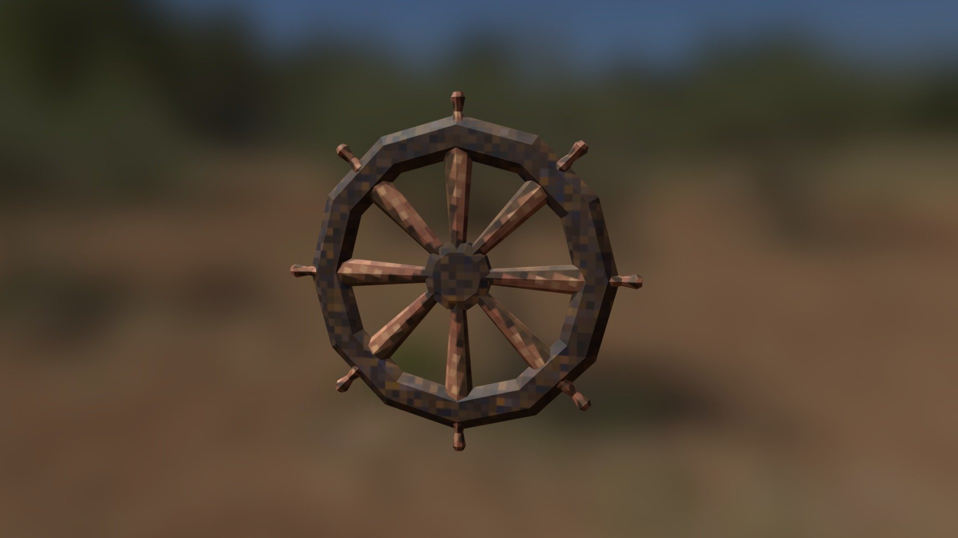 PSX Ship Wheel - 3D model by PBC33 [87765e4] - Sketchfab