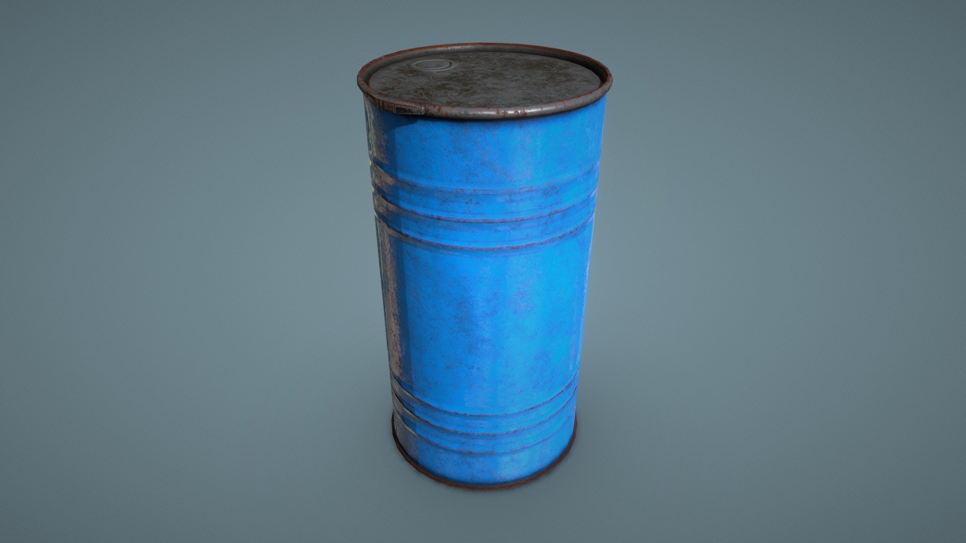 Blue barrel | Game-ready | PBR | 4K - 3D model by Ligul3D (@Ligul ...