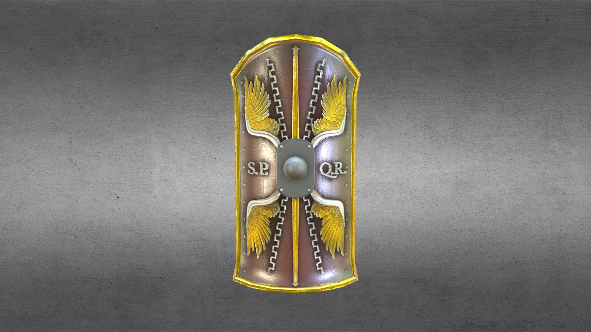 Scutum Square Shield - 3D model by jrd [87779e2] - Sketchfab