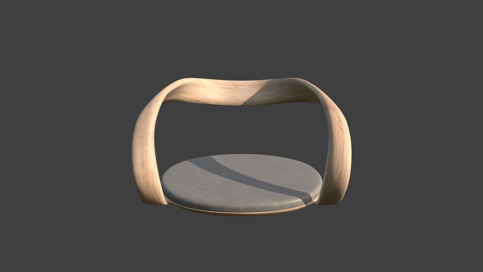 Japanese legless chair - 3D model by nmiasoiedov [8779548] - Sketchfab