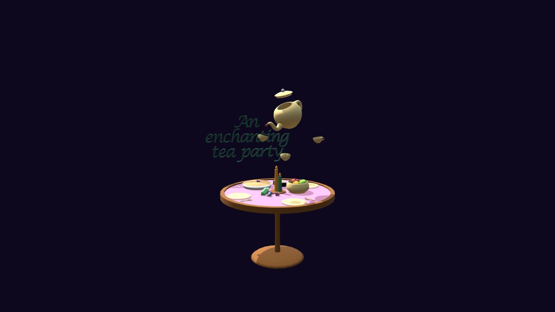 Tea Party - 3D model by sofie_oines [877c735] - Sketchfab