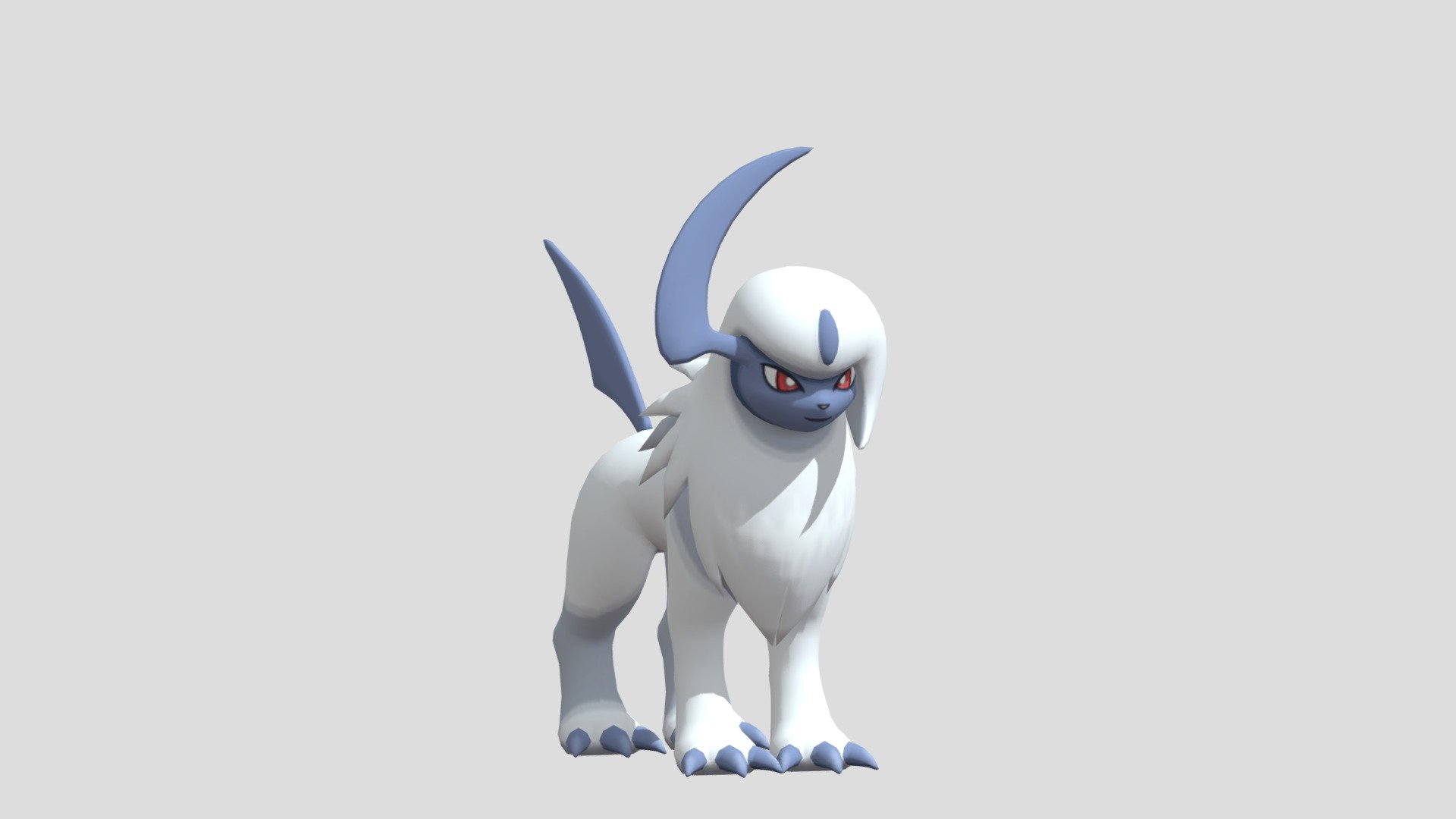 Absol Model - Download Free 3D model by AbsolMoonWolf [877d054] - Sketchfab