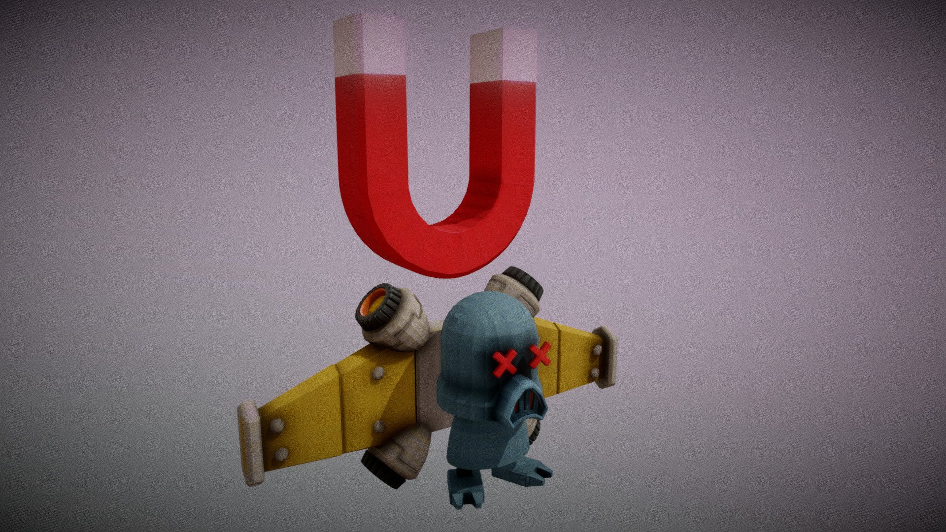 Global Game Jam 2019 - Asset player 2 Invader - 3D model by ...