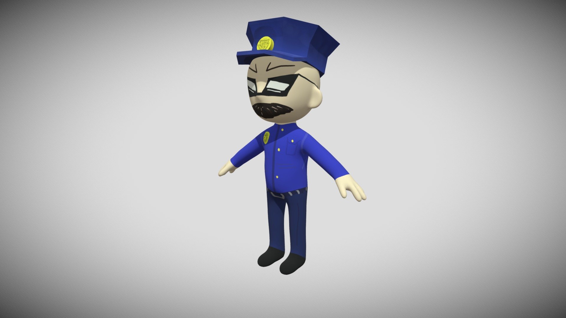 Police man - Download Free 3D model by SpaceGolby [8784442] - Sketchfab