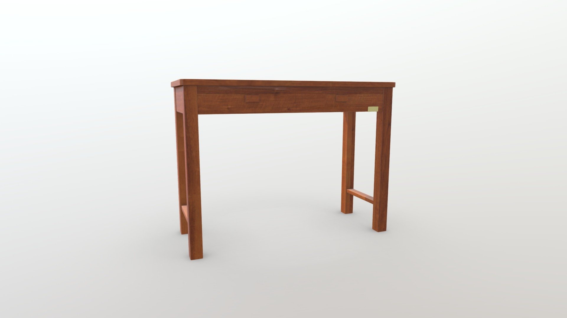 Solid wood decorative console table - Buy Royalty Free 3D model by ...