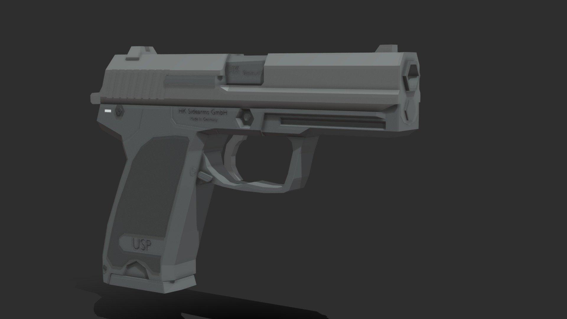 [Low Poly] HK USP - Download Free 3D model by ATAK (@FriendlyHoovy ...