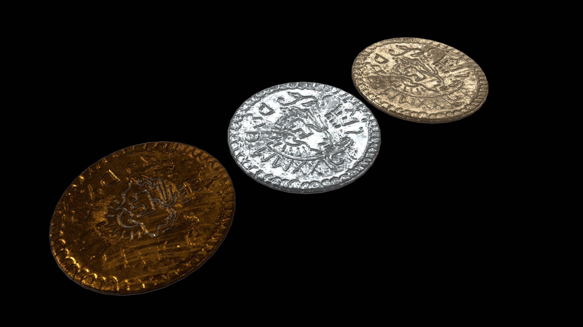 coins - Download Free 3D model by stasbelyk13 [87870ac] - Sketchfab