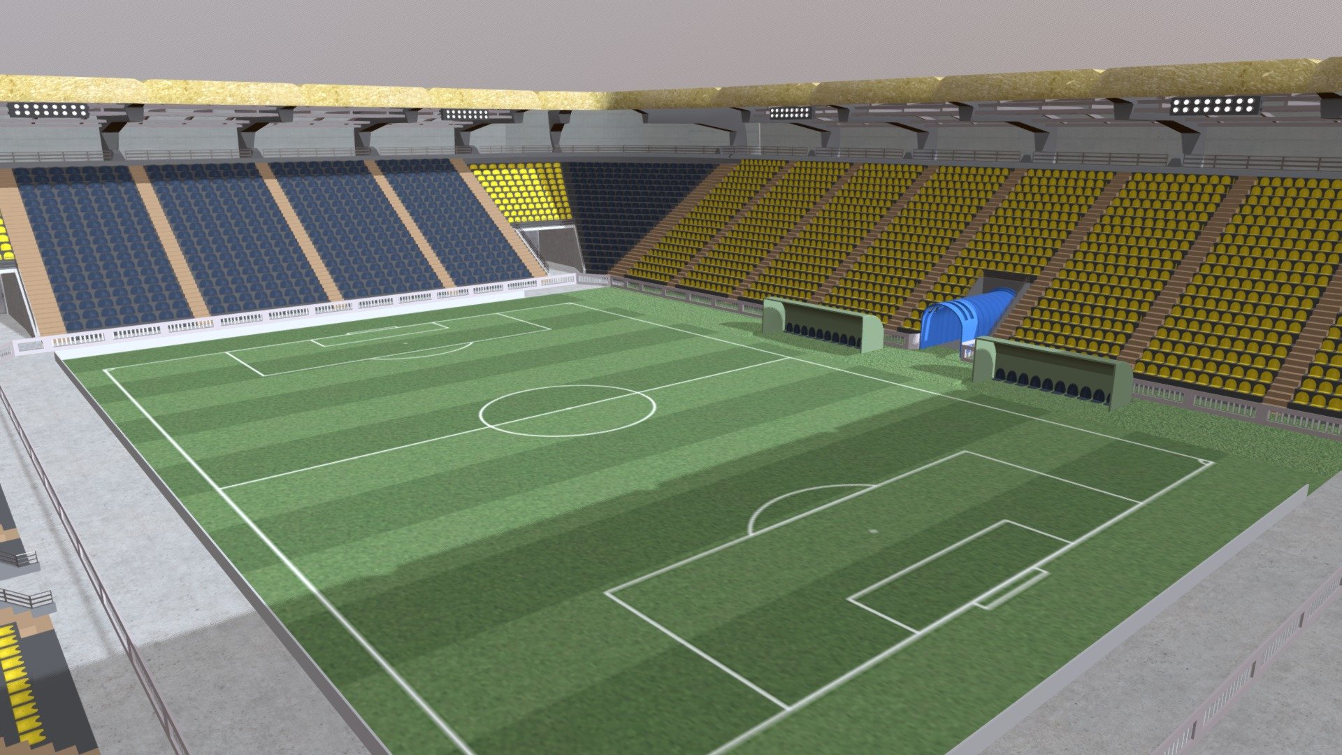 Stadion - 3D model by Morgtus [878907f] - Sketchfab