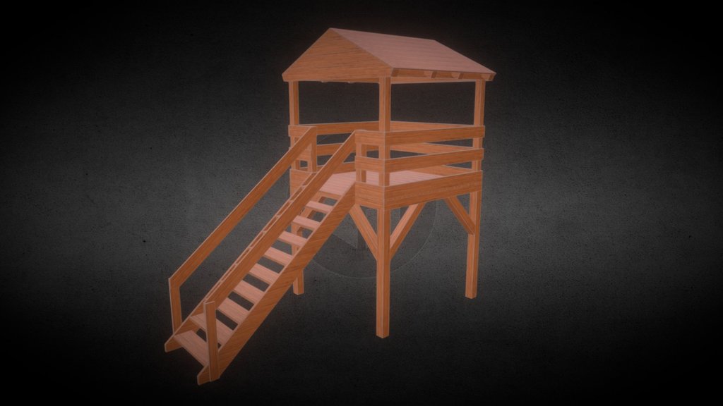 tree house rev.01 - Download Free 3D model by kluchek [8789c94] - Sketchfab