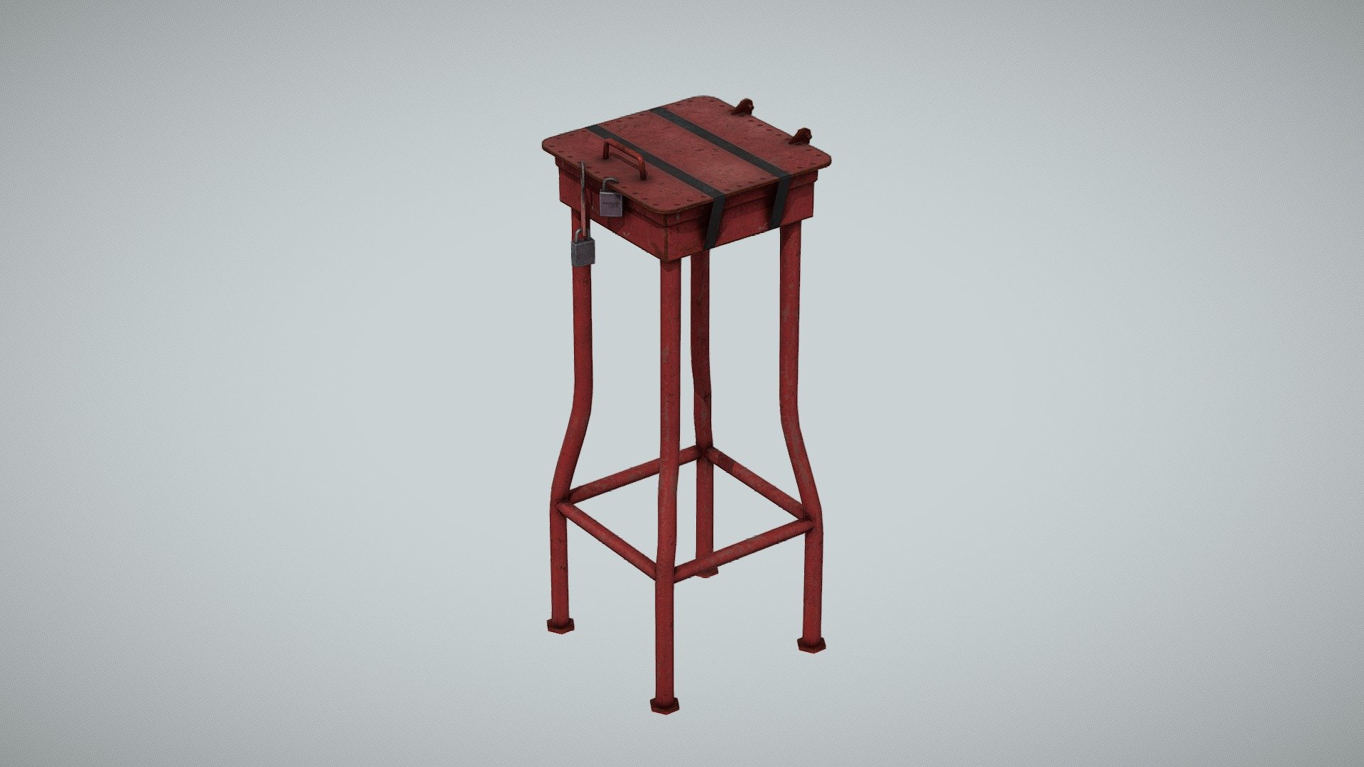 Red Metal Table - Buy Royalty Free 3D model by Outlier Spa (@outlier ...