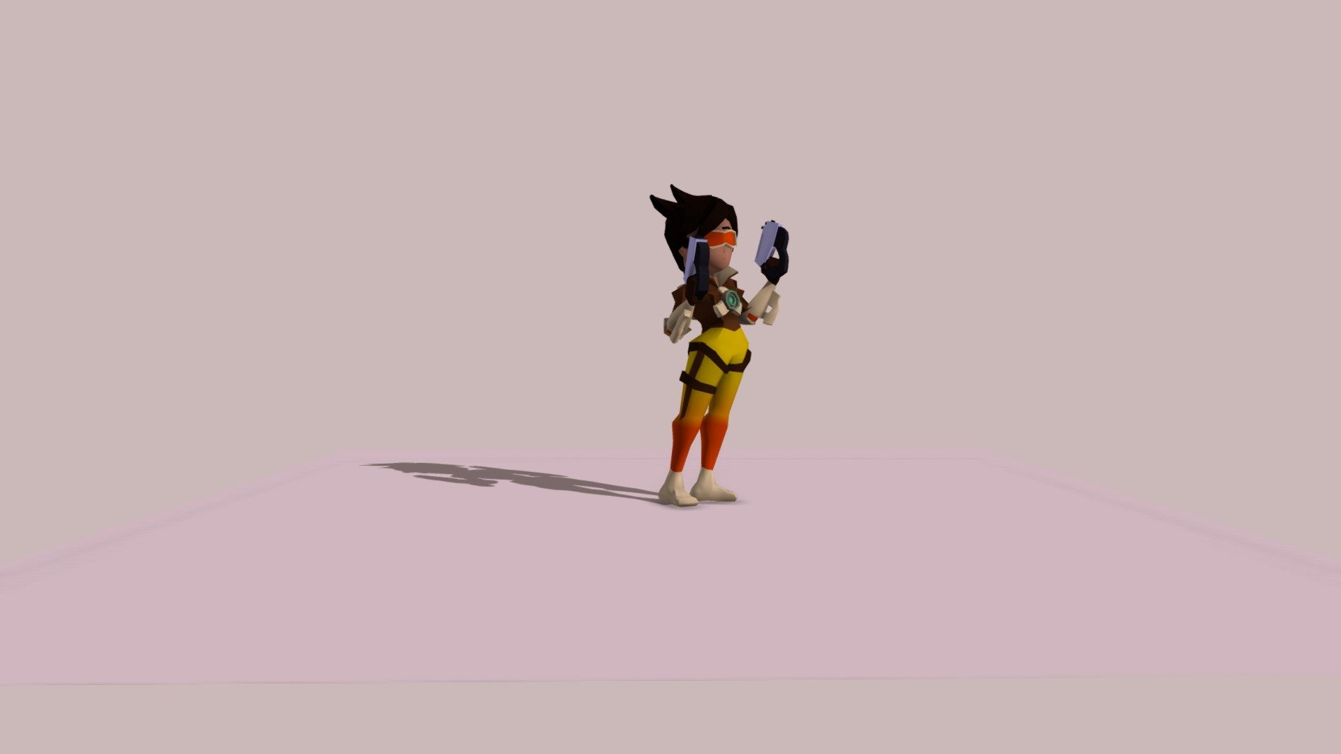Tracer Overwatch - 3D model by animationdan [878f3b7] - Sketchfab