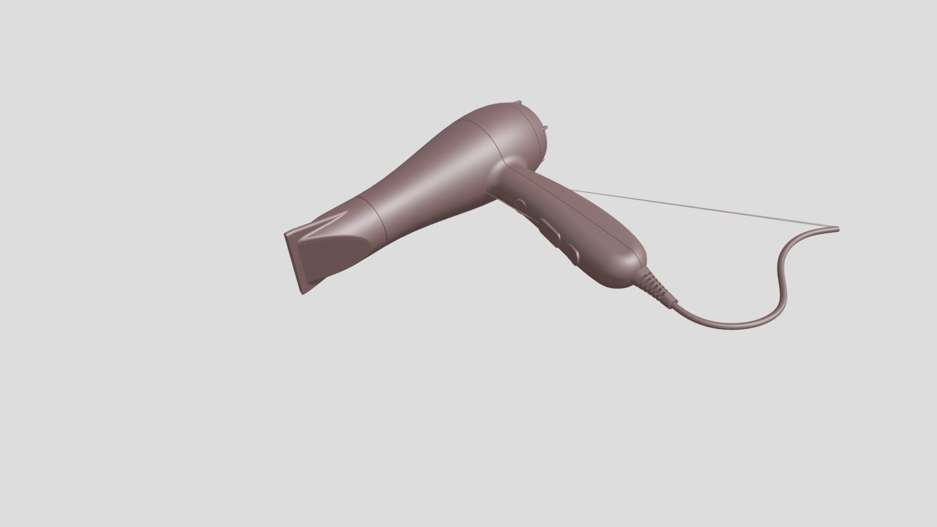 Hair dryer design - 3D model by ChagoCad [8791e3d] - Sketchfab