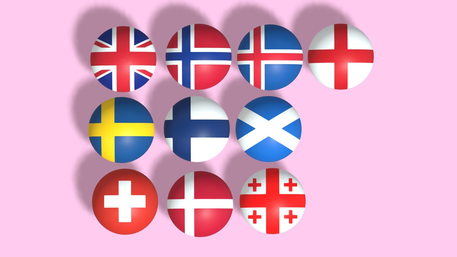 Flag Of Ball Collection 9 - Buy Royalty Free 3D model by Philip Storm ...