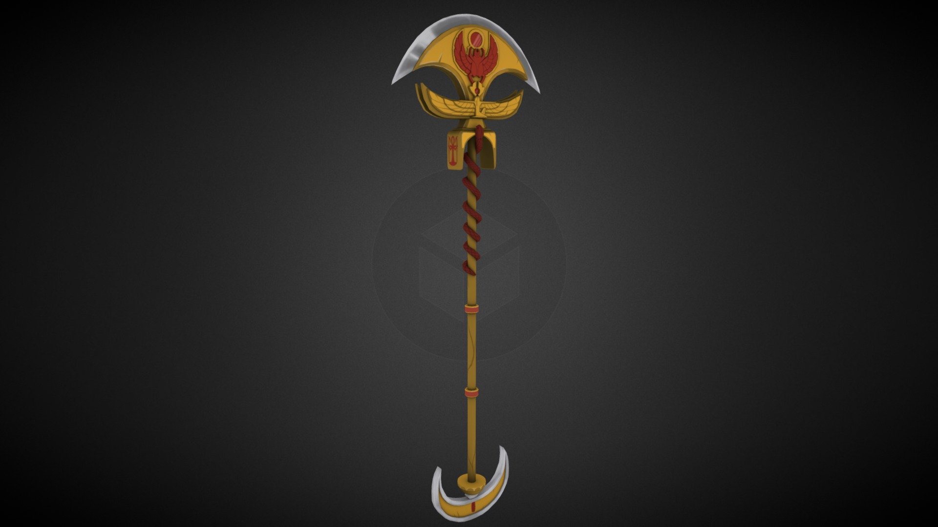 Egyptian Crescent Axe - 3D model by Sov_ [87986ff] - Sketchfab