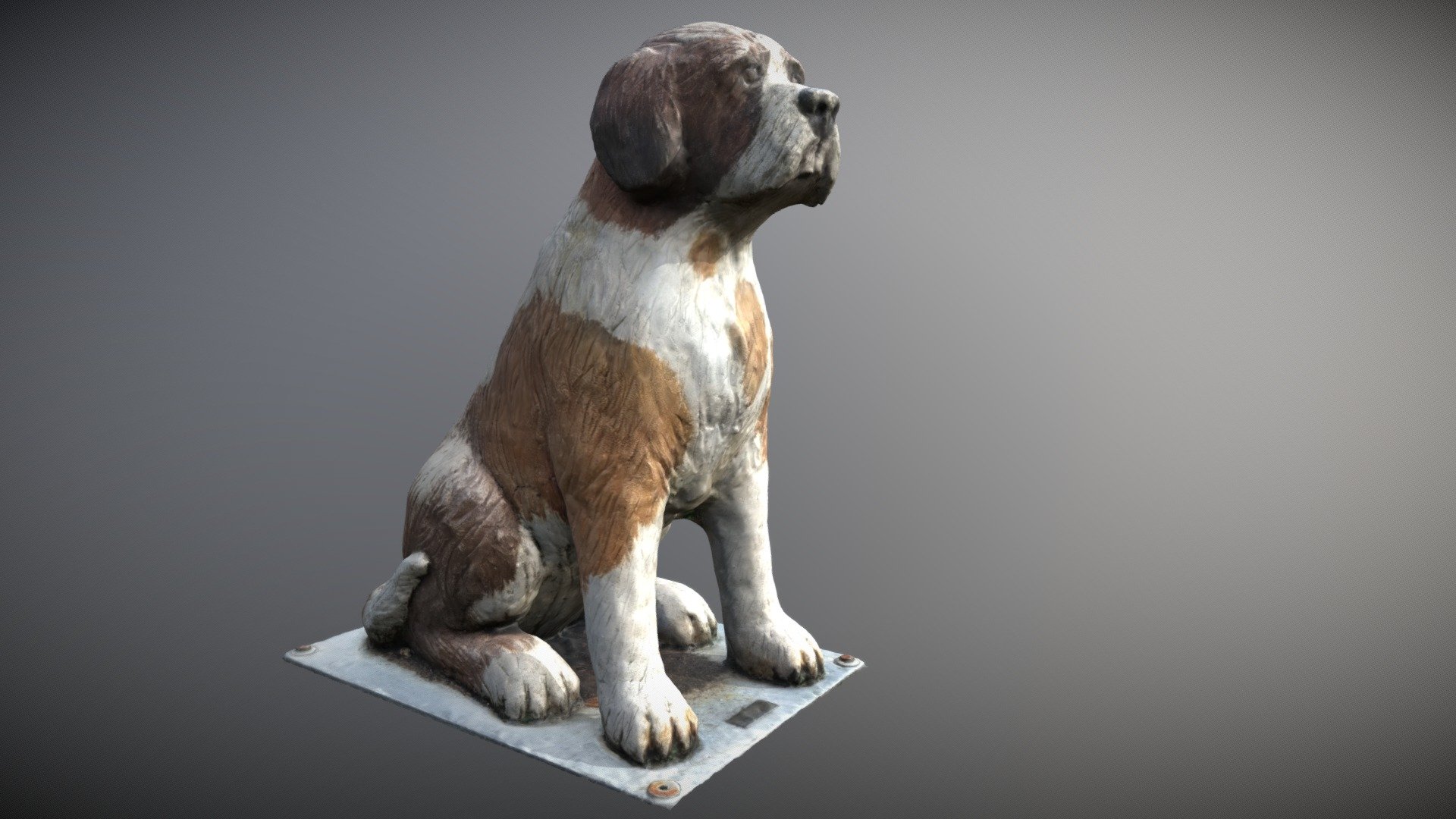 Dog sitting - 3D model by whywalk [879a416] - Sketchfab