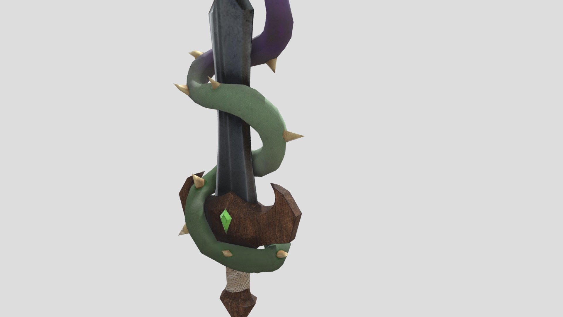 Vine Wrapped Sword - 3D model by Leptonyx [879bea5] - Sketchfab