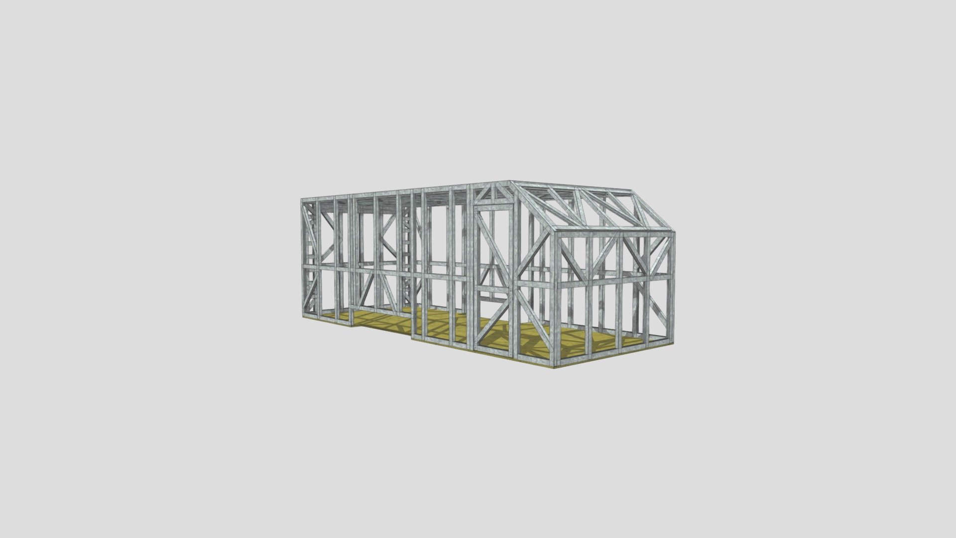 6m Box Frame Trailer - 3D model by Central Steel Framing ...