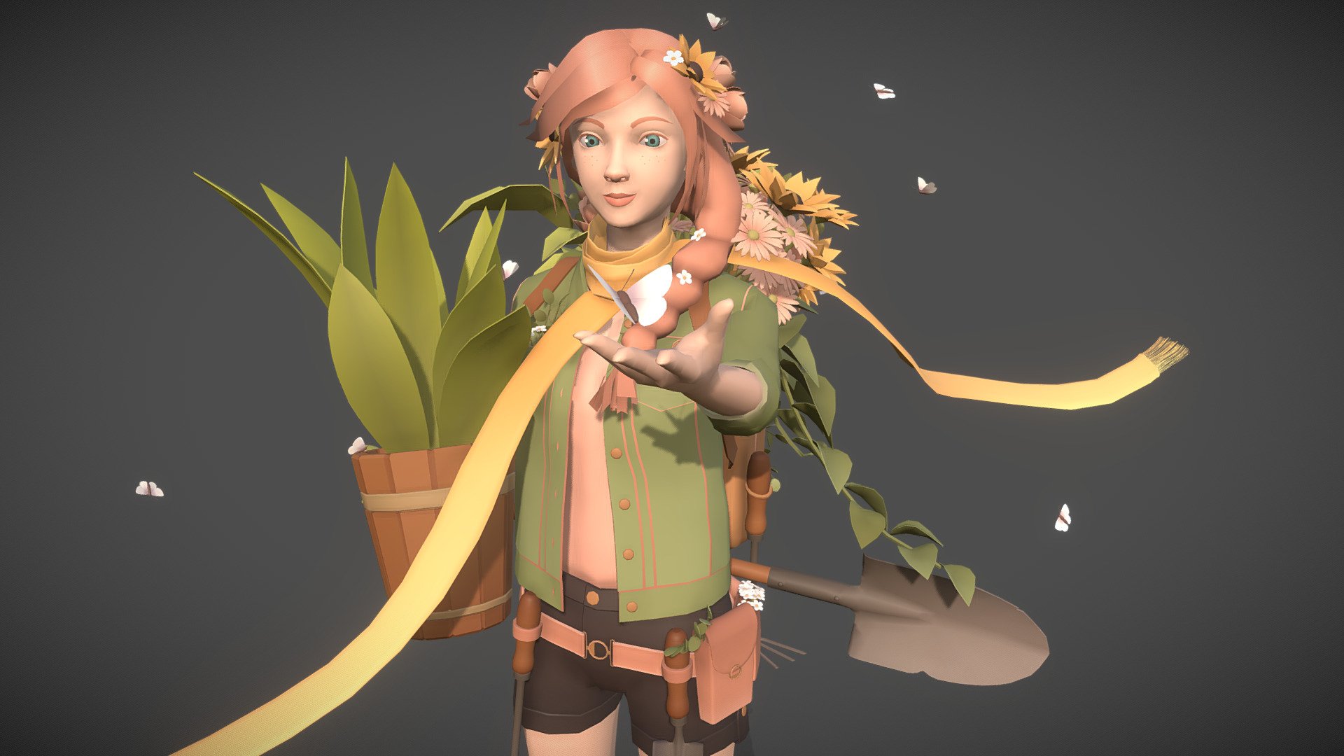 Flower Witch - 3D model by Natalie Crabtree (@natcrab) [879f116 ...