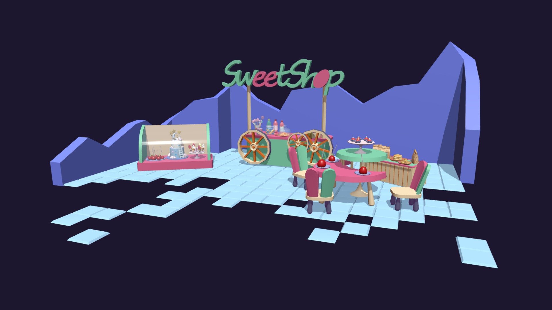 Sweet Shop - Download Free 3D model by finippa [879f1f7] - Sketchfab