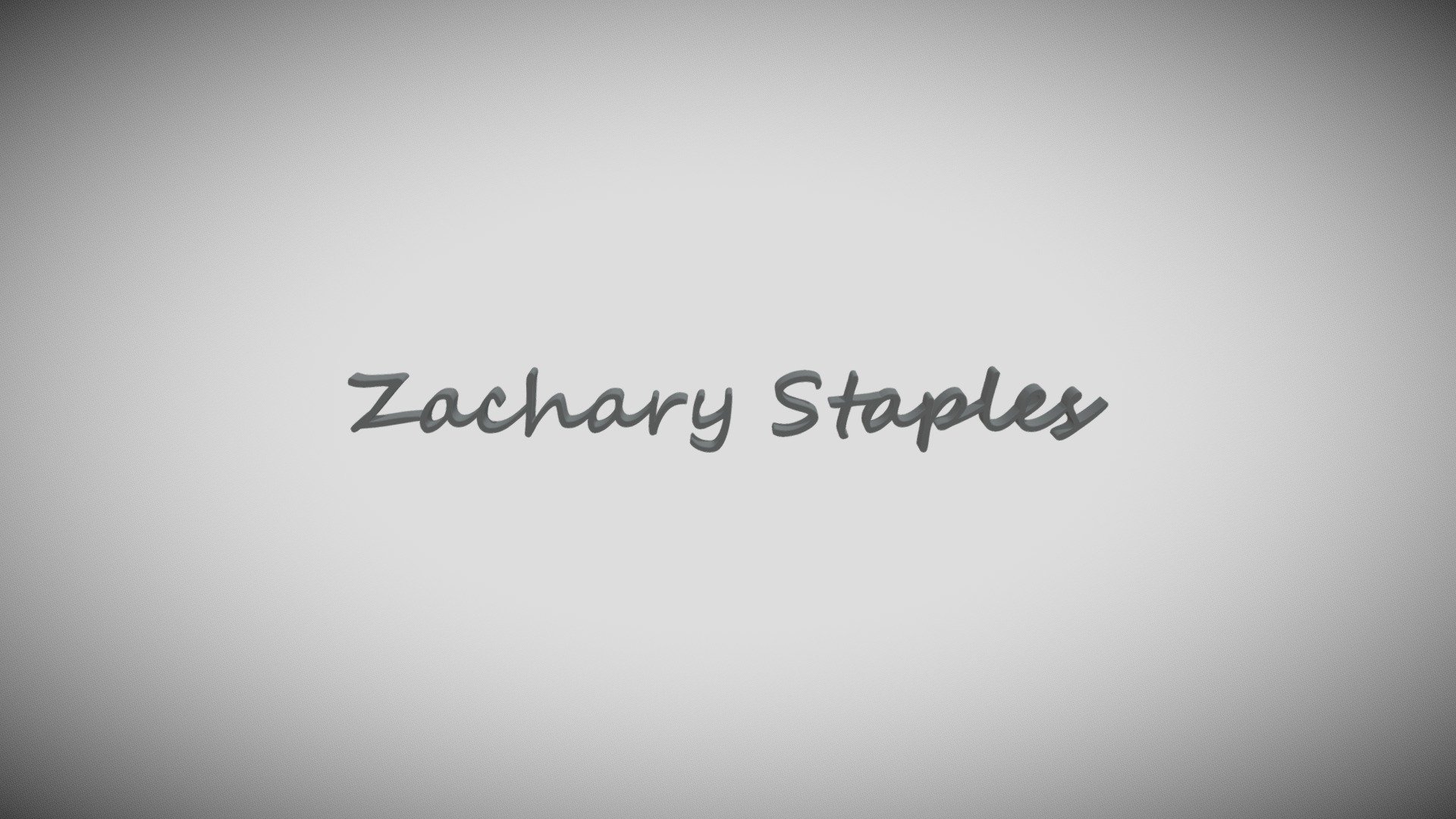 Zachary Staples 3d Signature - Download Free 3D model by zstaples ...
