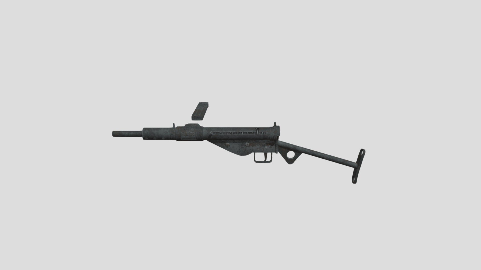 left handed sten gun - 3D model by Jklirr [87a5d94] - Sketchfab