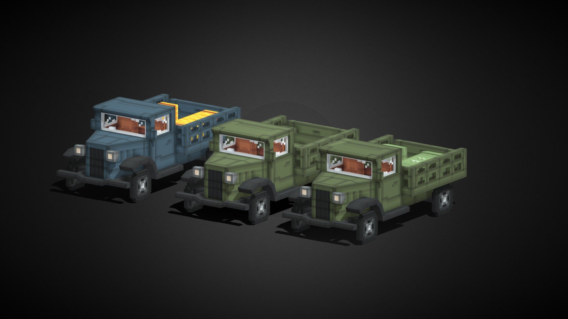 WW2 Truck pack - Buy Royalty Free 3D model by Atesson [87a79c6 ...