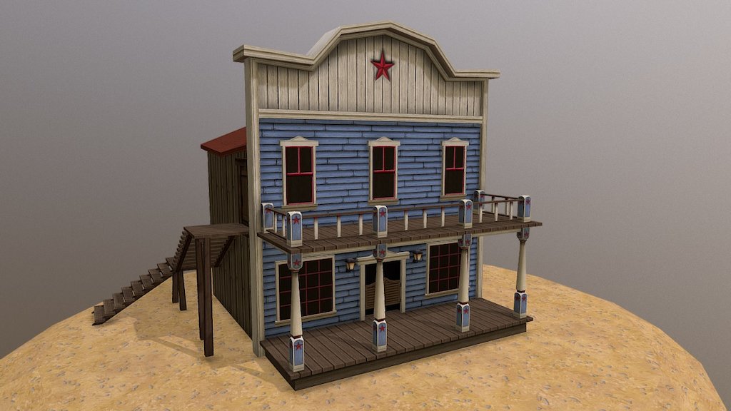 Saloon - 3D model by Karl Holbert (@KarlHolbert) [87a7a29] - Sketchfab