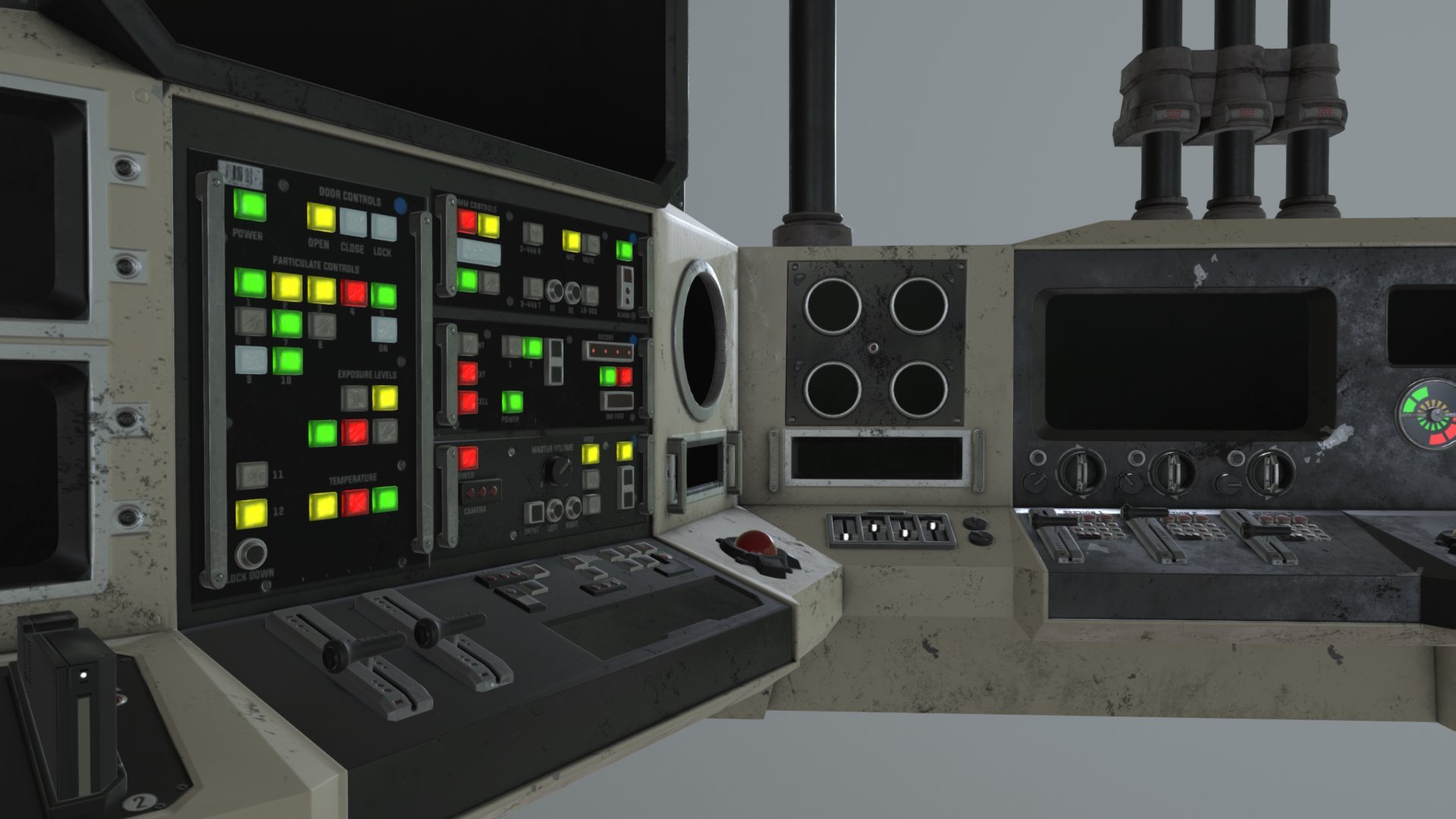 Sci-fi Console - 3D model by Adam R. Mann (@adammann) [87a7ccc] - Sketchfab