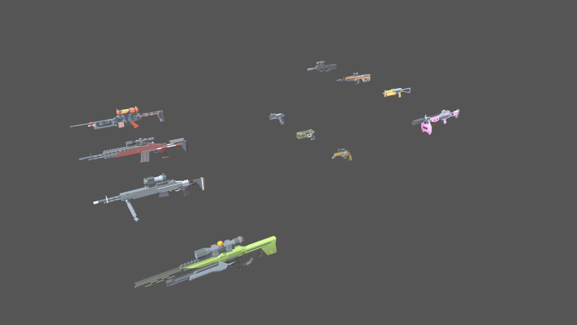 Weapons - 3D model by CC (@ccsf) [87aa0d0] - Sketchfab