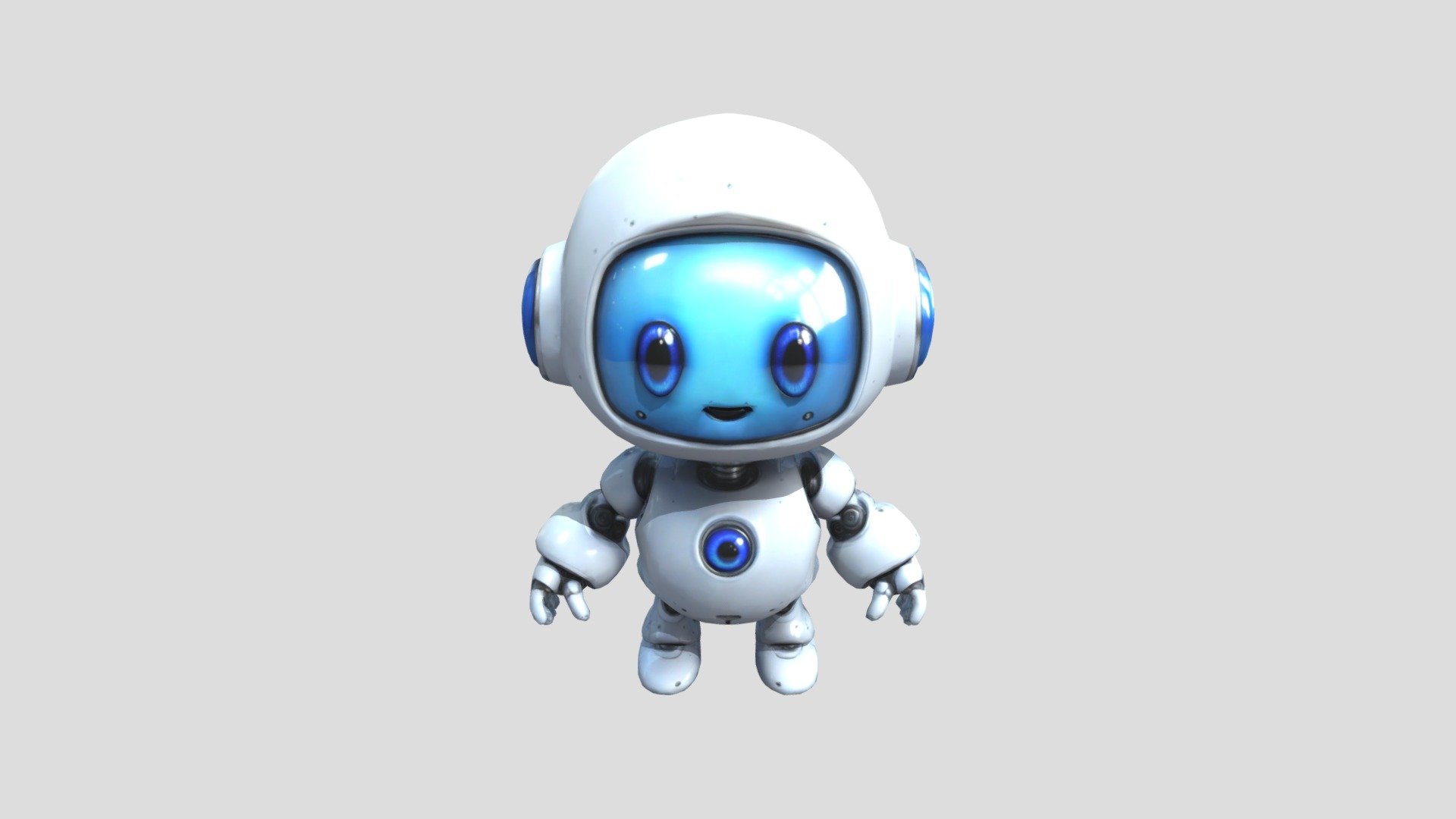 A_cute_floating_robot_0223190147_texture - 3D model by lizchallinor ...