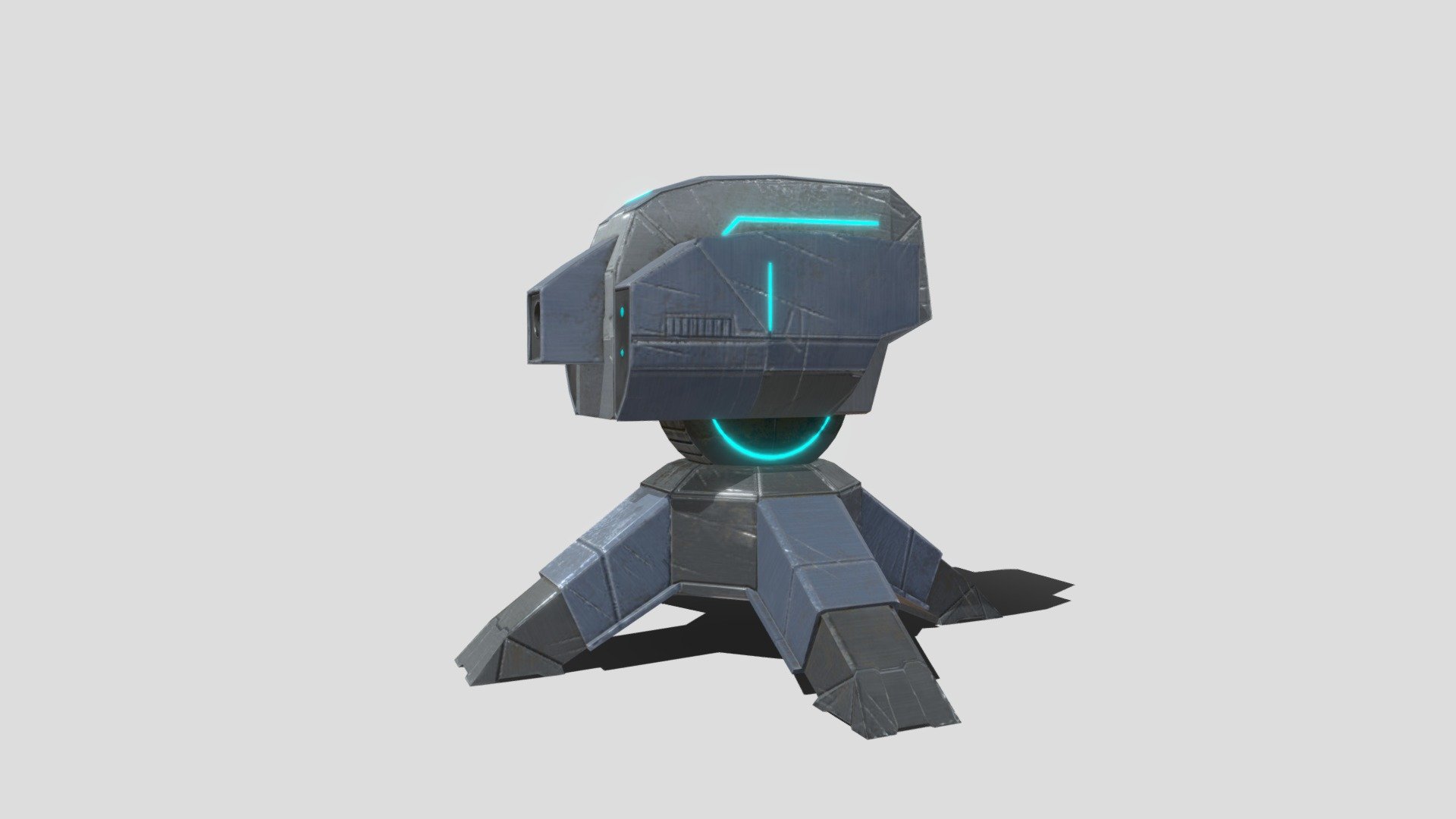 Turret Ai 01 Animation - 3D model by Los Bionicos Animation Studio ...