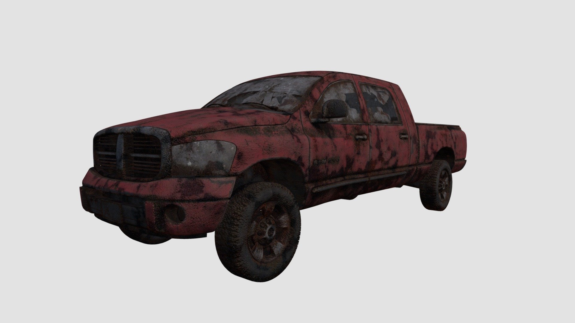 destroyed car - Buy Royalty Free 3D model by Evermotion [87af697 ...