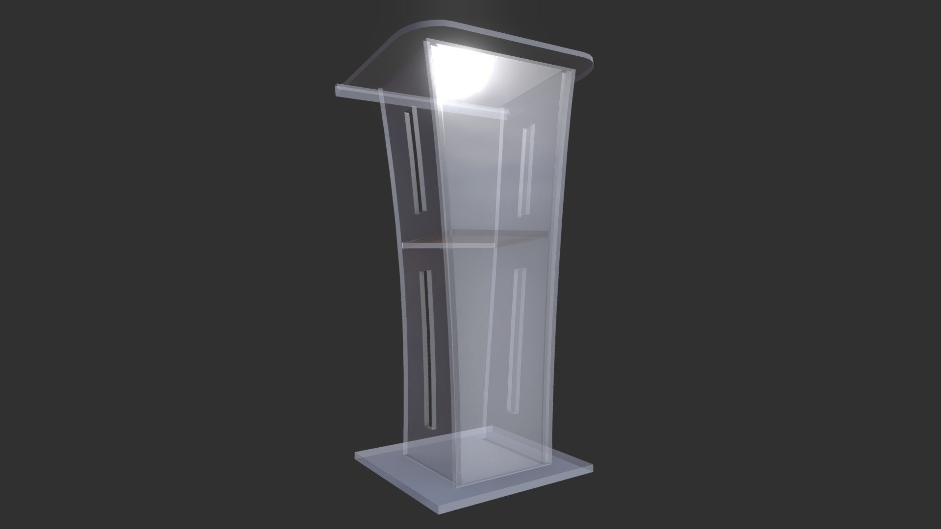 Long Glass Pulpit - 3D model by We3Do (@we3DoModel) [87b0a99] - Sketchfab