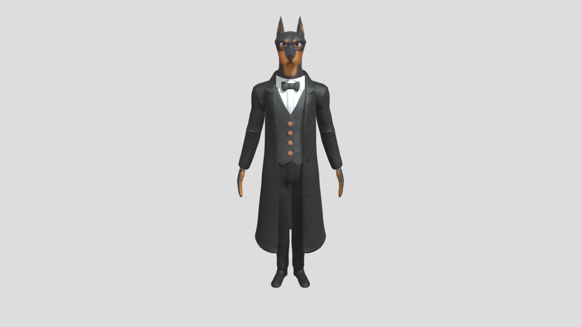 Butler Dog - 3D model by Brus (@braisgarcia99) [87b23a6] - Sketchfab