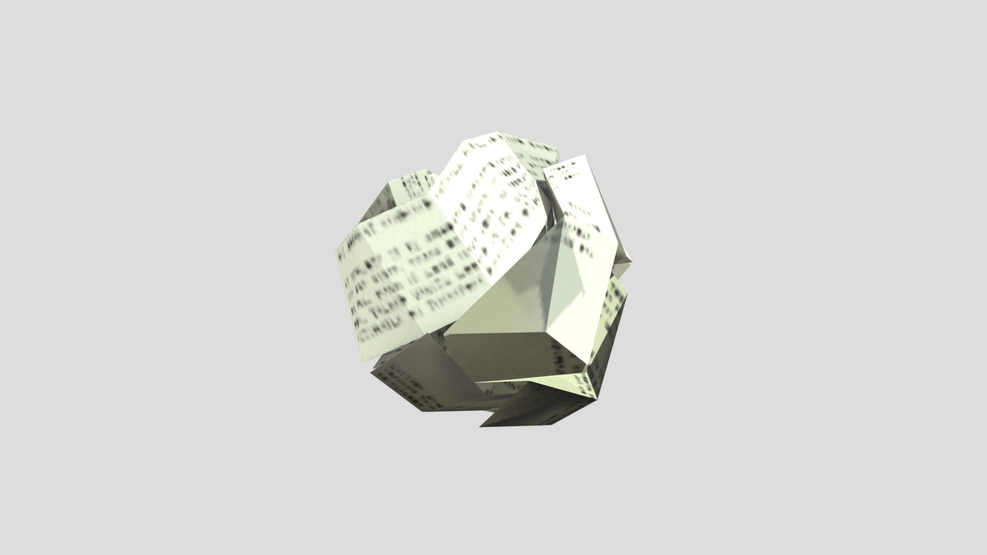 PaperBall - Download Free 3D model by eirikso [87b2534] - Sketchfab