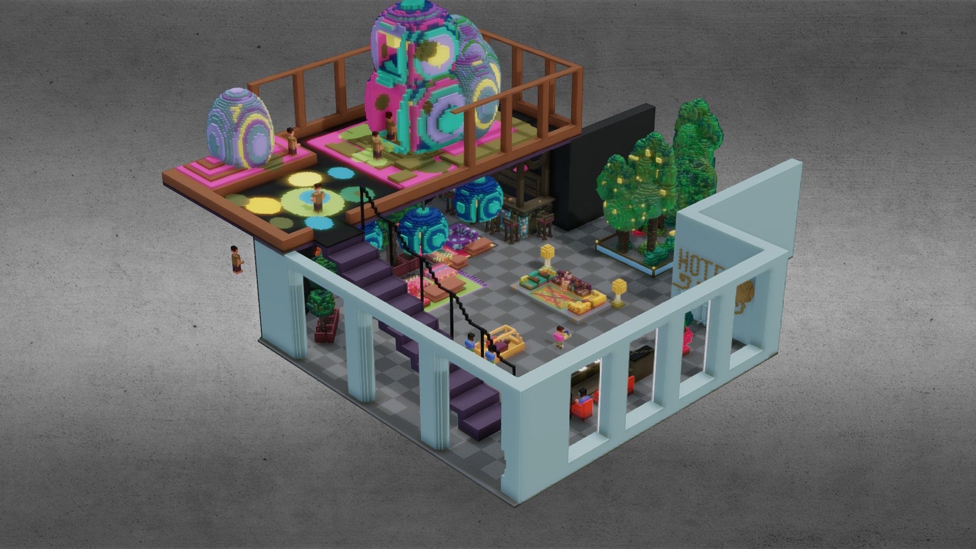 Space Hotel model - 3D model by anetta_1202 [87b564e] - Sketchfab