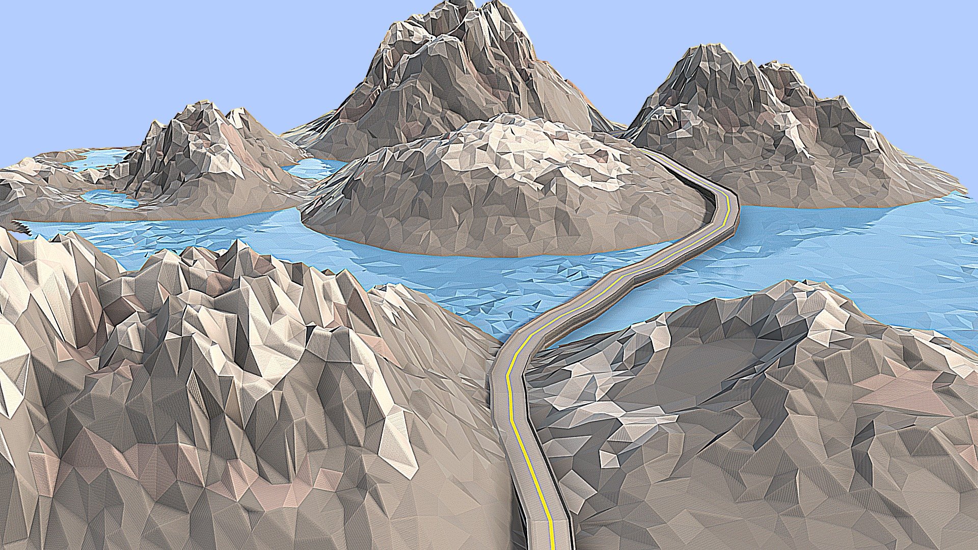 ISLAND - Low poly - Download Free 3D model by SDC PERFORMANCE™️ (@Lambo ...