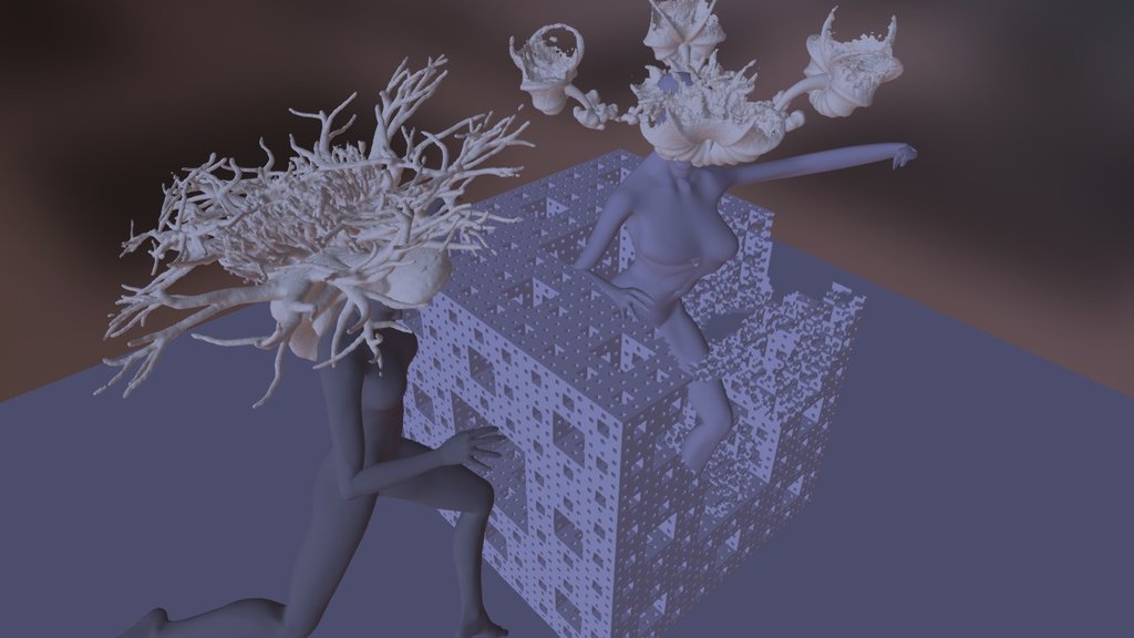 3D Fractals and a Menger Sponge in ZBrush - Download Free 3D model by ...