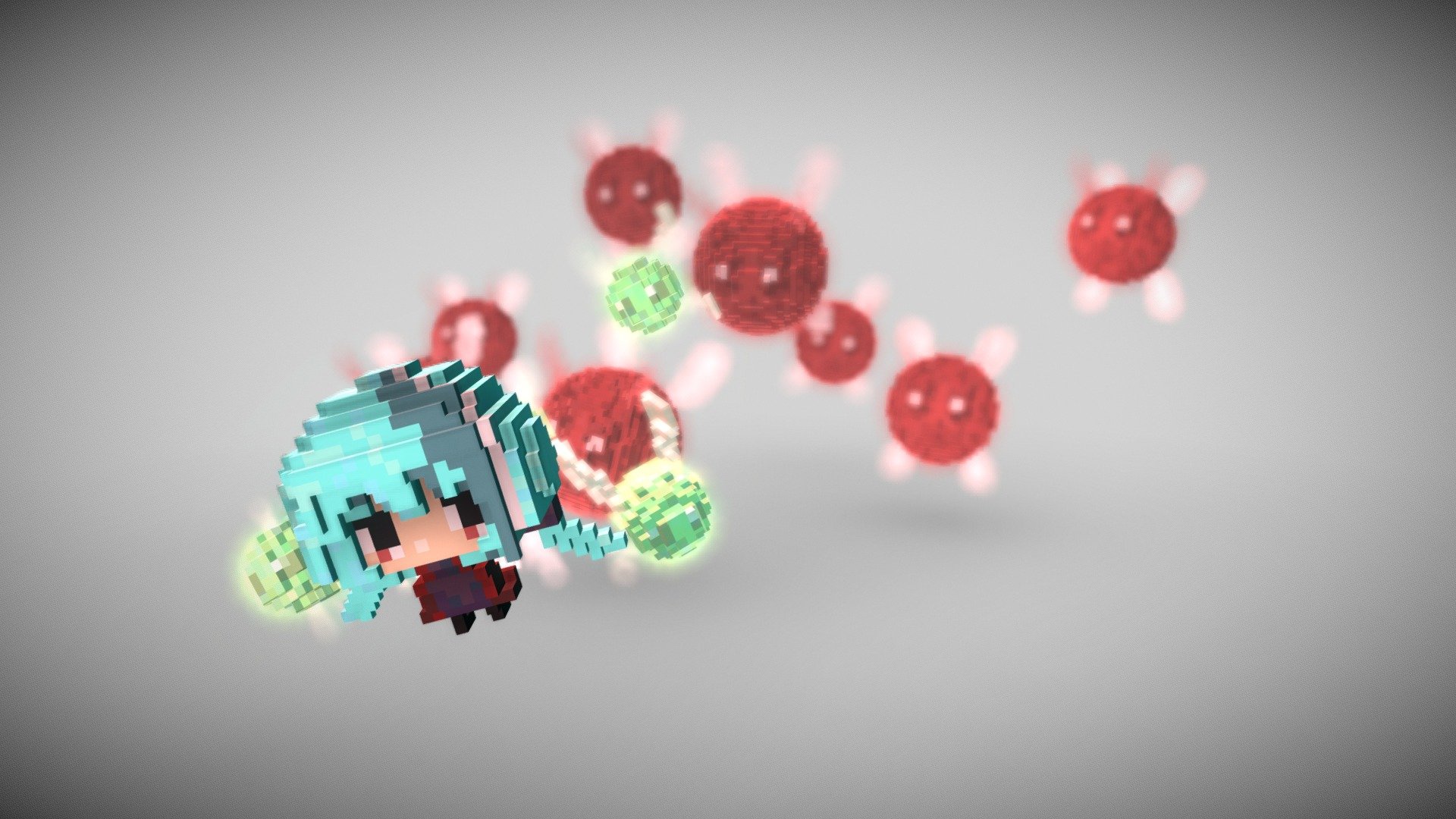 Voxel Art Spirit - 3D model by Feathr0z [87c089f] - Sketchfab