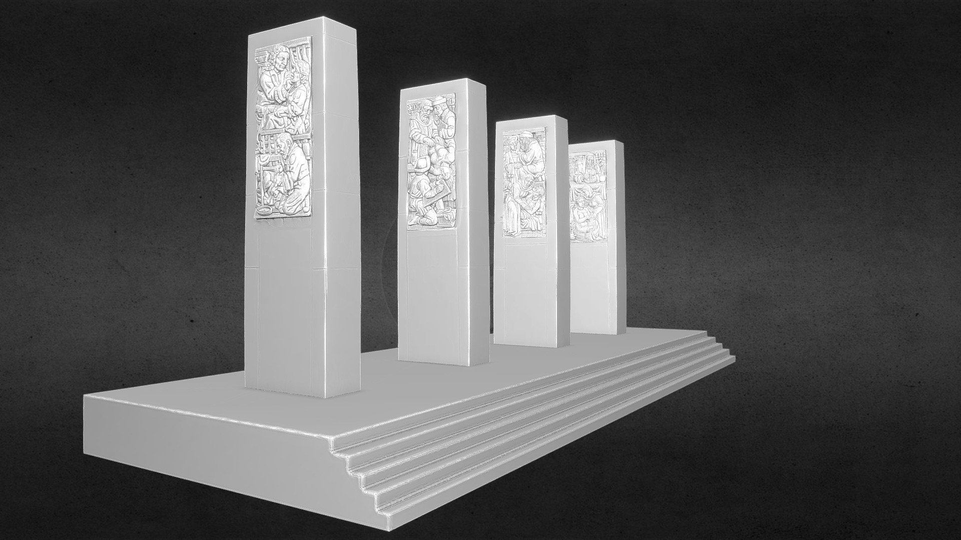 WVU HSC PYLONS 2022 v2 - 3D model by lestersculpt [87c110d] - Sketchfab