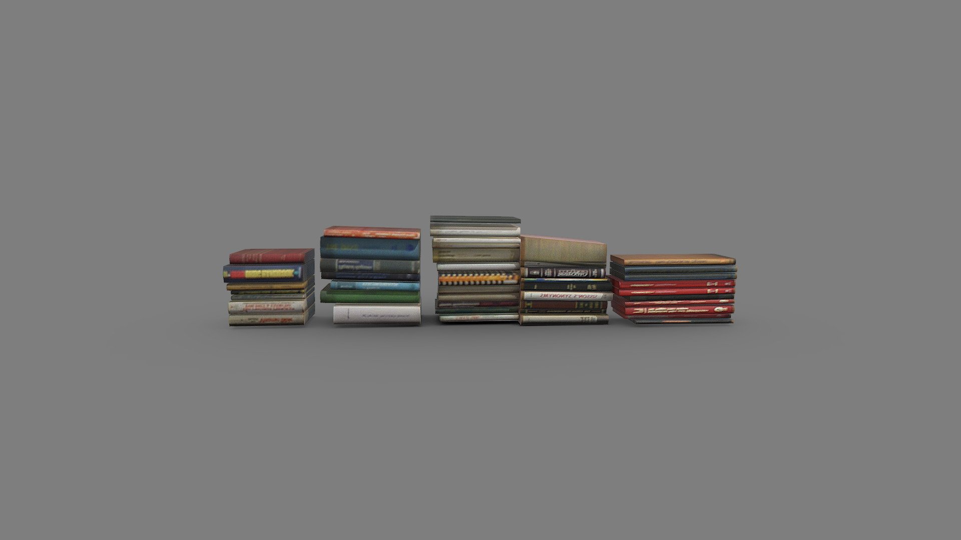 Piled Up Books 1 - Buy Royalty Free 3D model by 3dia [87c1c56 ...