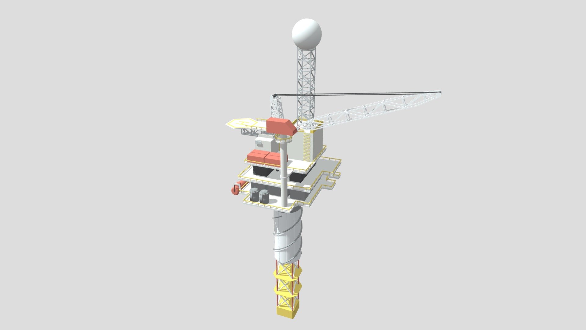Single Point Anchor Reservoir (SPAR) - 3D model by IRC UTP (@irc-utp ...