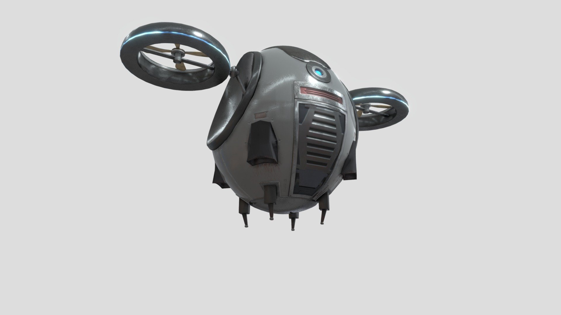 Animated Futuristic Surveillance Drone 🛸 - Buy Royalty Free 3D model by ...
