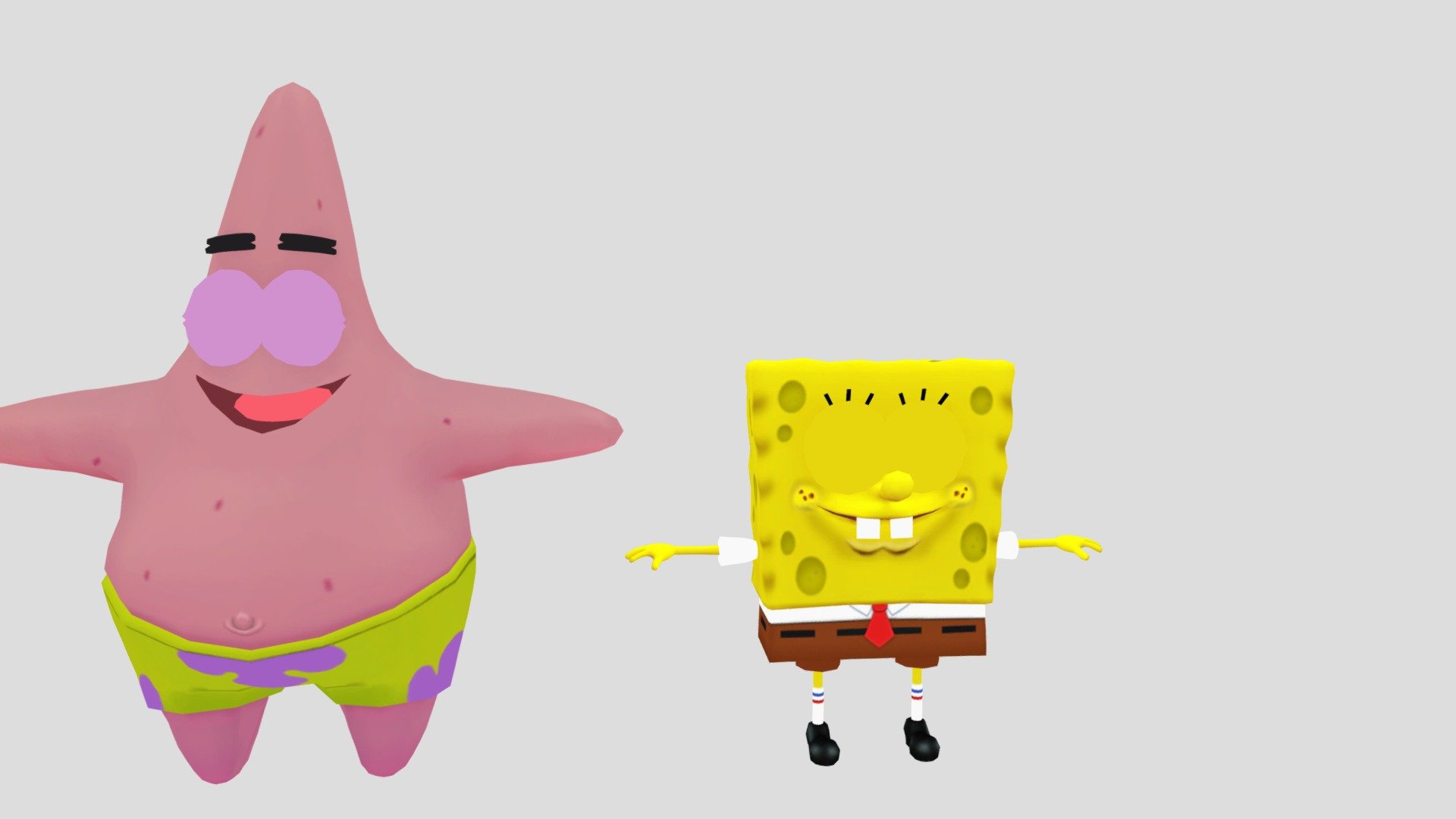 Spongebob Simlator Spongebob And Patrick - Download Free 3D model by ...