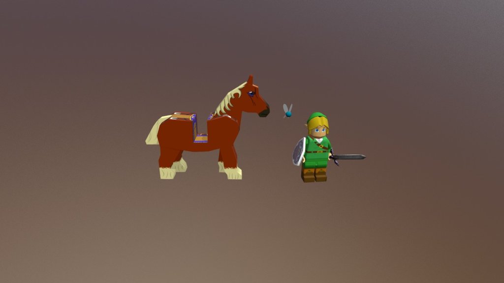 Link and Epona Ocarina of time - 3D model by merce.prats.2017 [87c64f4 ...
